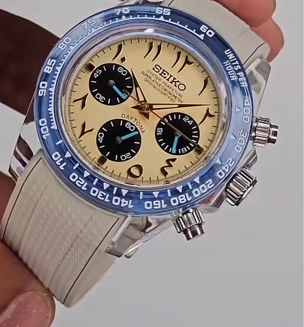 Seiko Mod Arabic custom Daytona mod, Men's Fashion, Watches ...