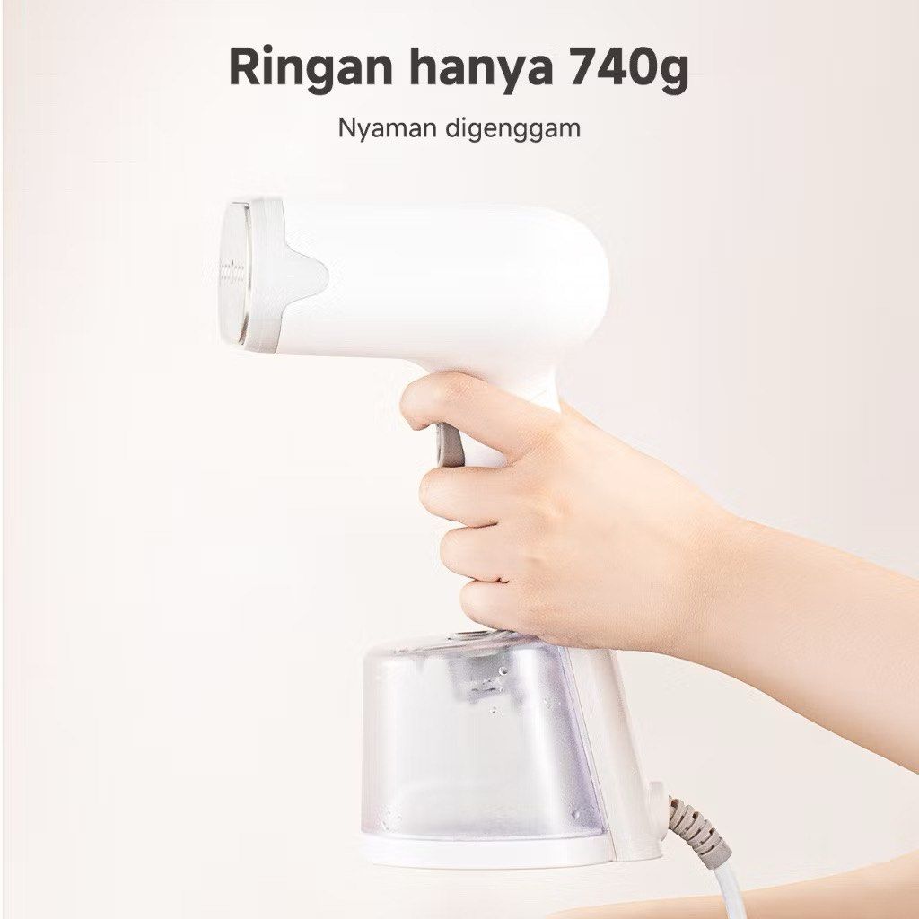 Simplus Pink Handheld Garment Steamer 280ml Large Water Tank 1200W High Power 30 Second Quick ...