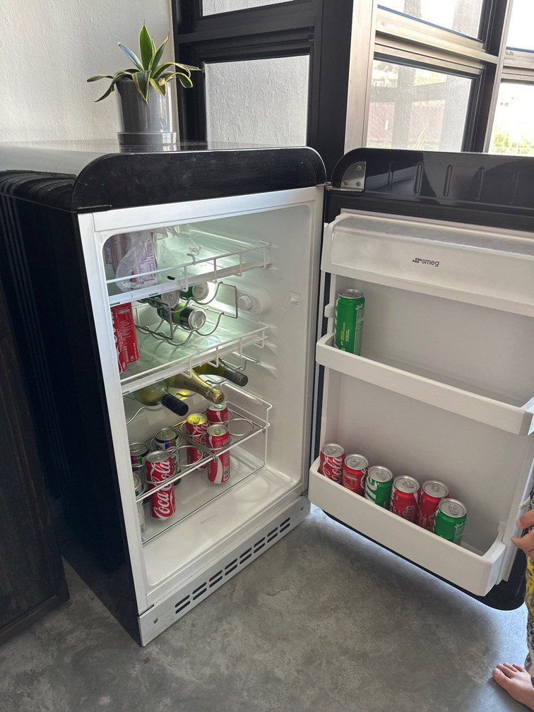 Smeg Mini Fridge - Black, TV & Home Appliances, Kitchen Appliances ...