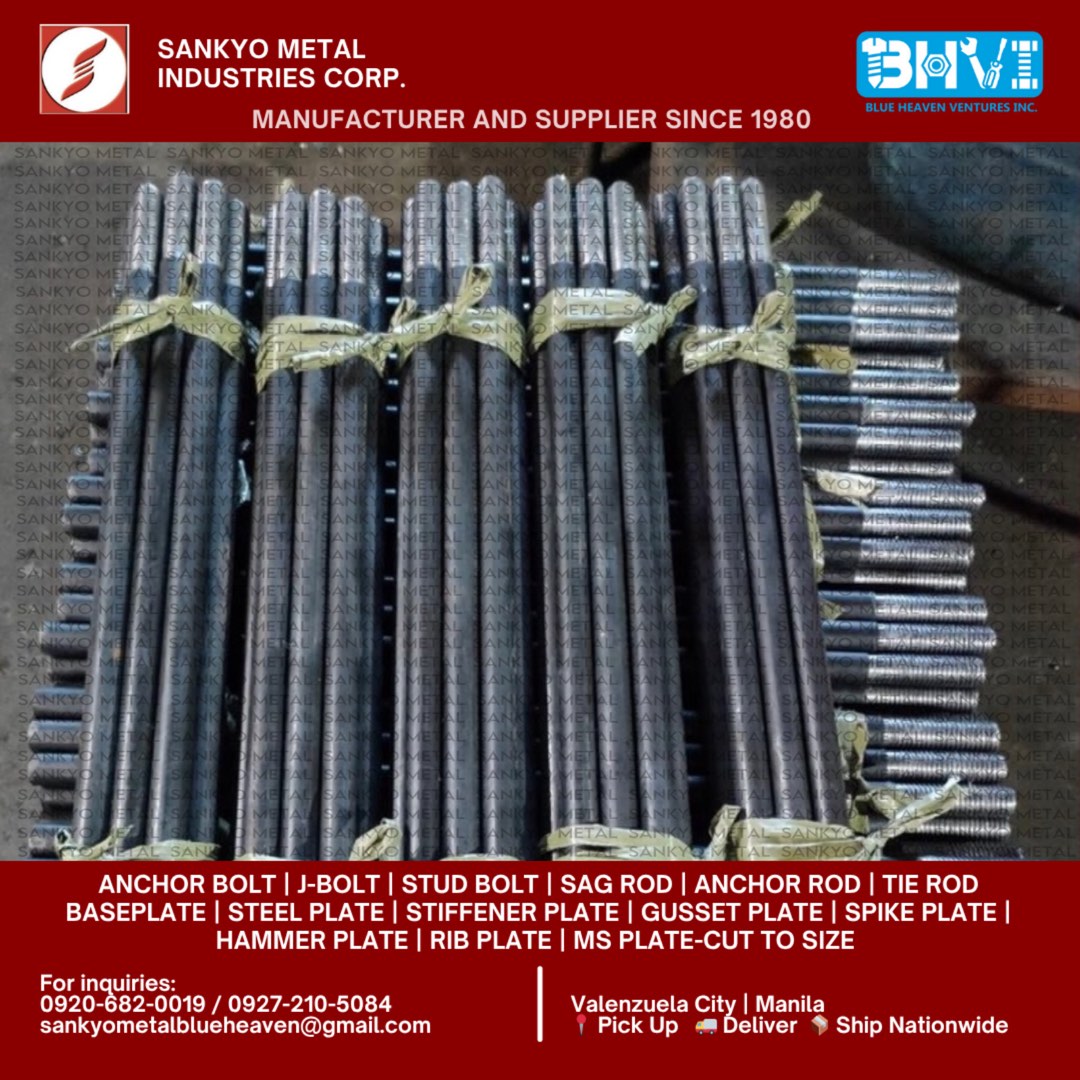 Stud bolt | Anchor Rod | Anchor Bolt | J bolt, Commercial & Industrial ...