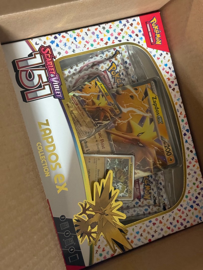 SV3.5 Pokemon 151 Zapdos ex Collection Box Pokemon TCG, Hobbies & Toys ...