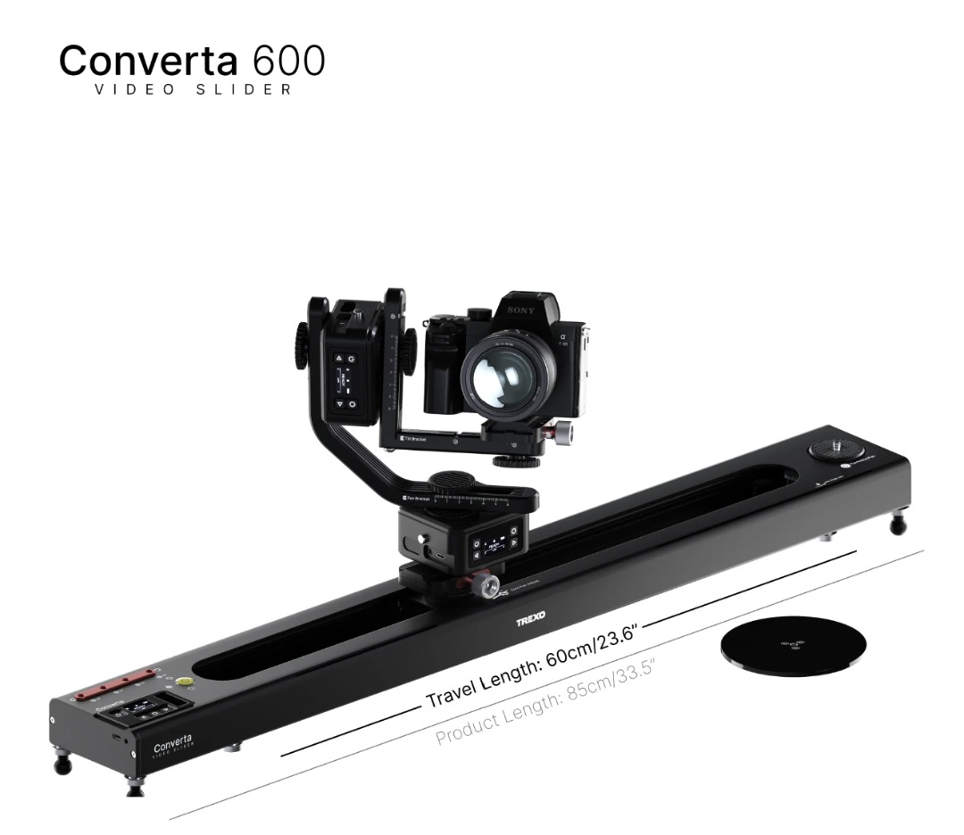 Trexo Converta 600 Motorized Slider Pro Kit (60cm), Photography ...