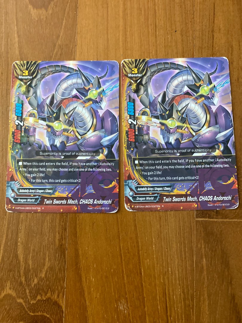 Twin Swords Mech, CHAOS Andorochi Future Card Buddyfight, Hobbies ...