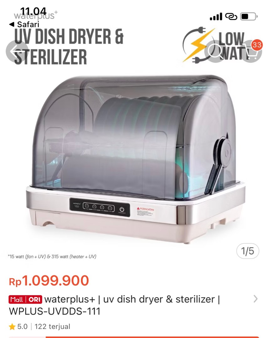UV Dish Dryer and Sterilizer, Perabotan Rumah di Carousell
