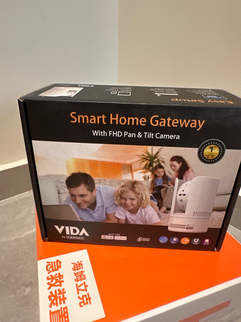 VIDA Smart Home Gateway with FHD Pan & Tilt Camera, Furniture & Home ...