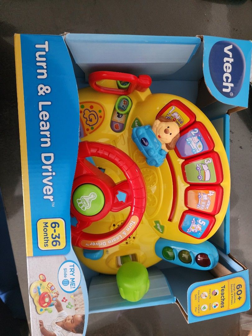 VTech Turn & Learn Driver Toy, Babies & Kids, Infant Playtime on Carousell