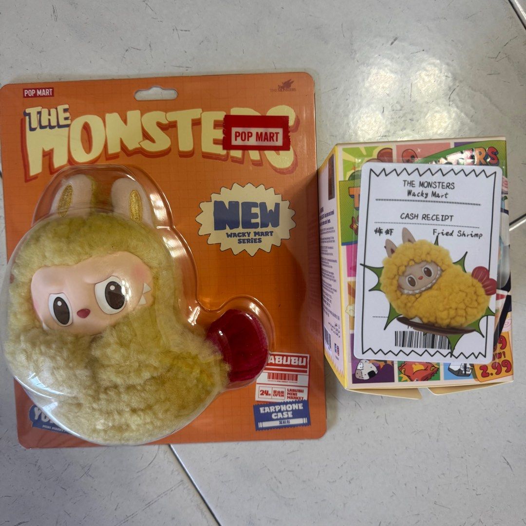 Wts ready stock wacky mart tempura labubu EarPod case and small prawn ...