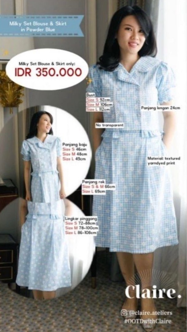 80K Claire by Cynthia Tan (Rok Only), Fesyen Wanita, Pakaian Wanita ...