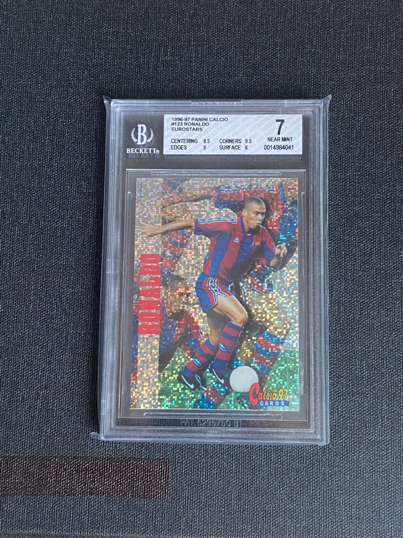 1996 Ronaldo R9 RC BGS 7 (Ronaldo.Messi.Soccer cards)Match Attax Topps ...