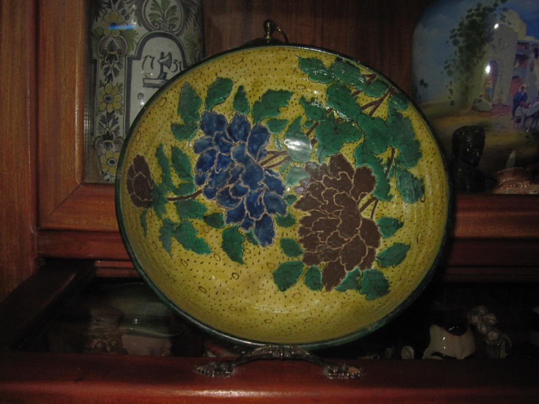 19th Century Edo Period Kutani Peonies Deep Bowl, Hobbies & Toys ...