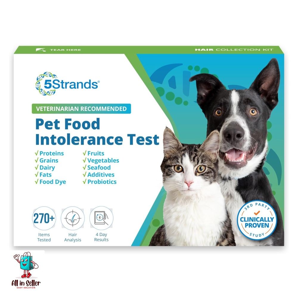 5Strands Pet Food Intolerance Test - at Home Dog Cat Collection Kit ...