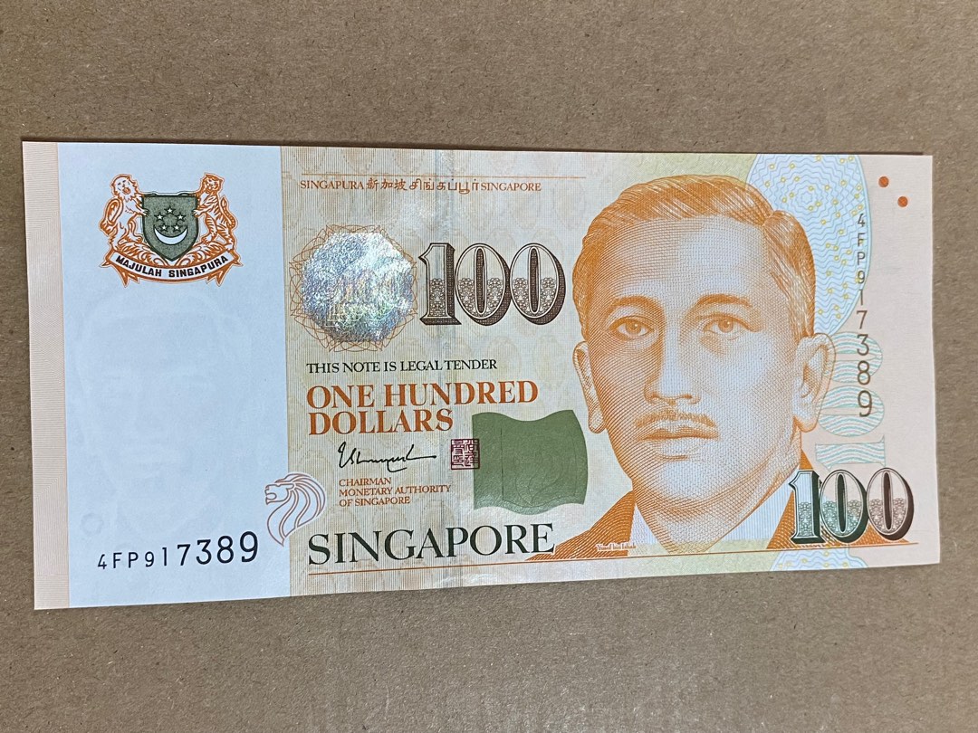 9H9T Singapore $100 new note, Hobbies & Toys, Memorabilia ...
