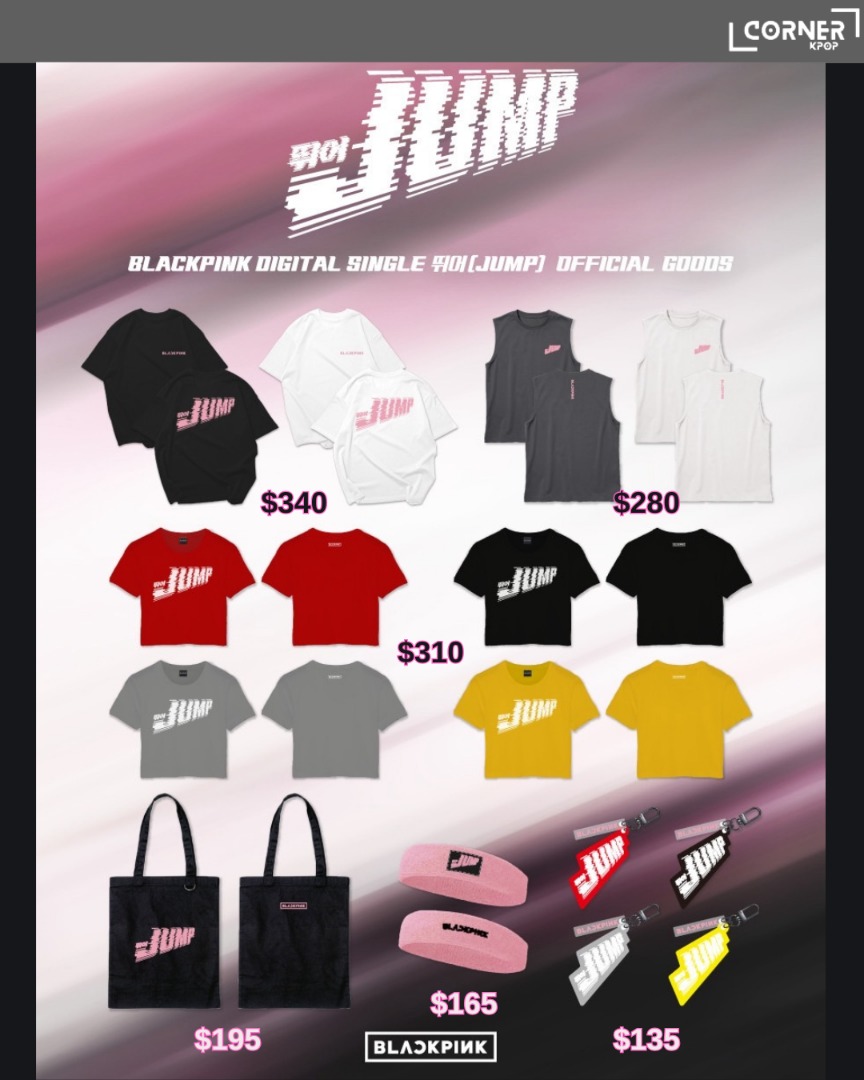 日本周邊代購 BLACKPINK Digital Single 뛰어 [JUMP] OFFICIAL GOODS, 興趣及遊戲, 收藏品及 ...