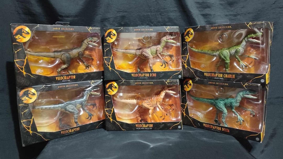 * CHECK DESCRIPTION FOR INDIVIDUAL PRICES * Jurassic Park Amber Collection Velociraptor / Raptor ...