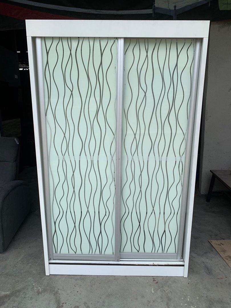 Almari Sliding 2 Pintu, Furniture & Home Living, Furniture, Other Home ...