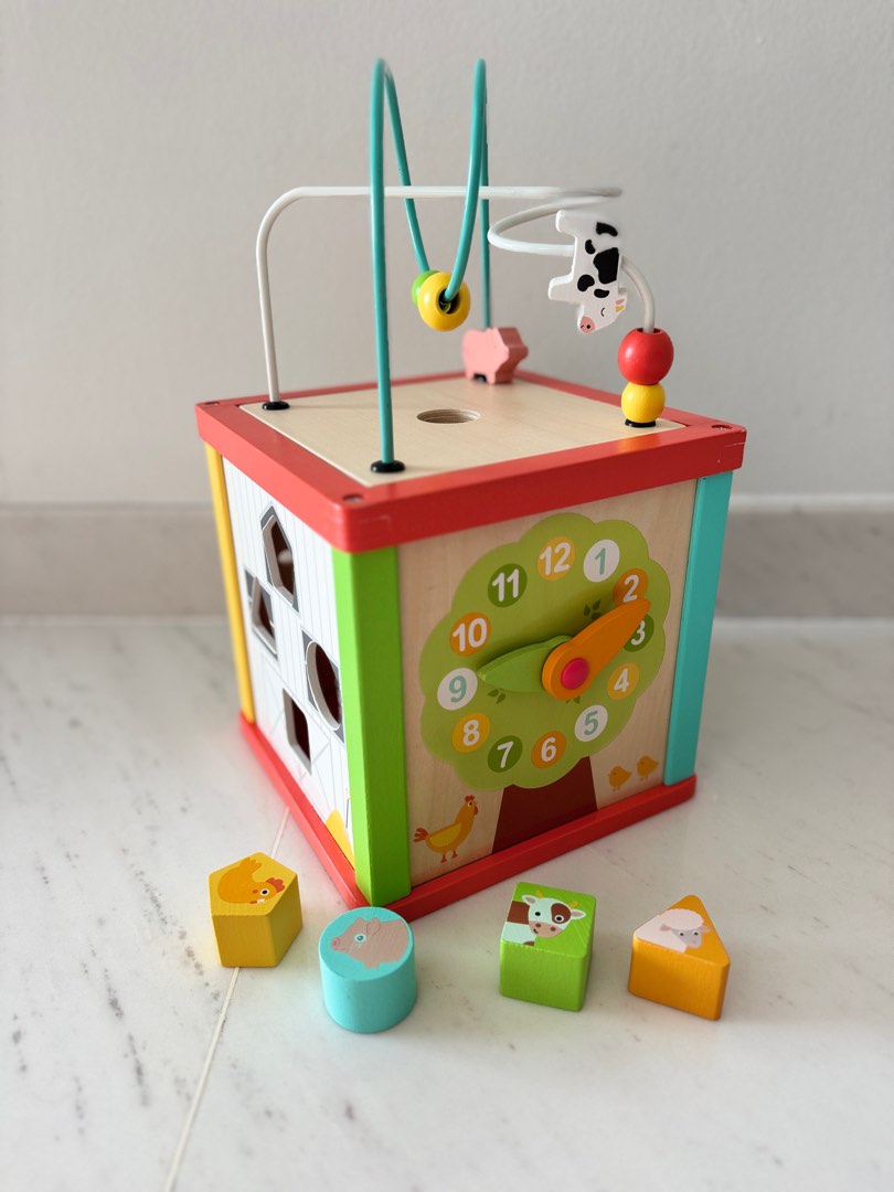 ANKO Wooden Activity Cube Baby / Toddler Toy - AS NEW, Babies & Kids ...