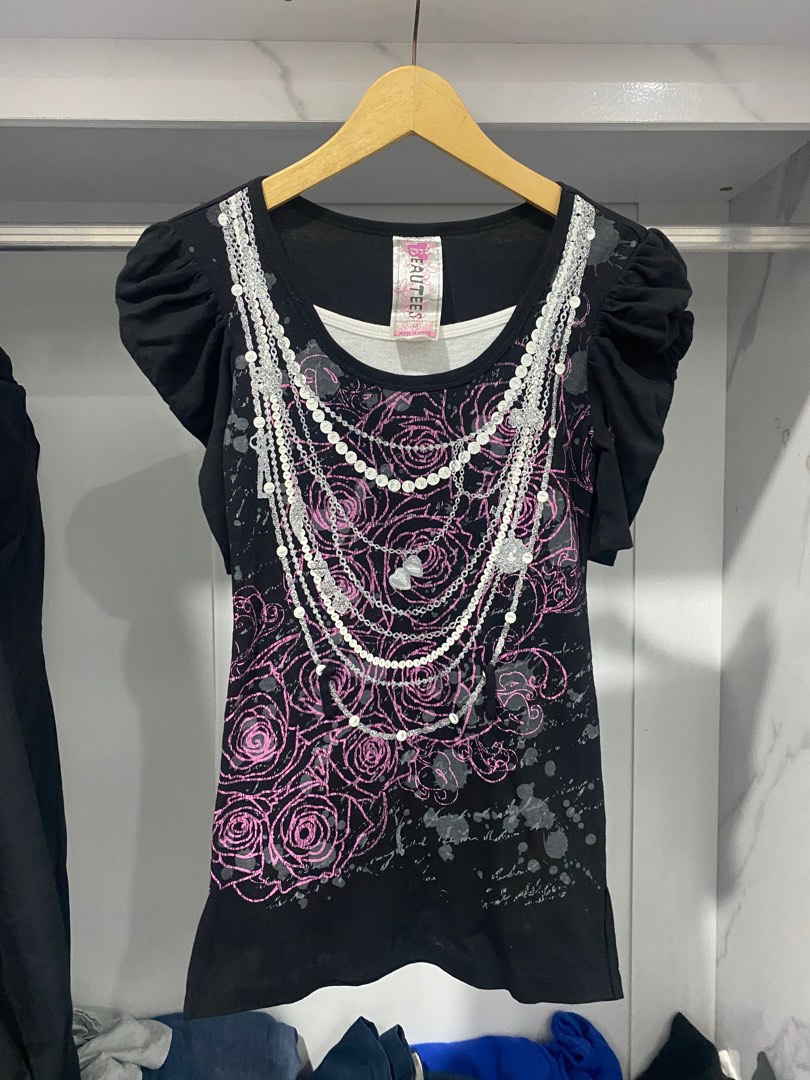 Beautees japanese vkei necklace shirt lgb kmri grunge beautybeast goa ...