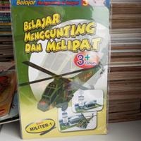 BELAJAR MENGGUNTING DAN MELIPAT 3 DIMENSI UNTUK 3TAHUN+, Buku & Alat ...