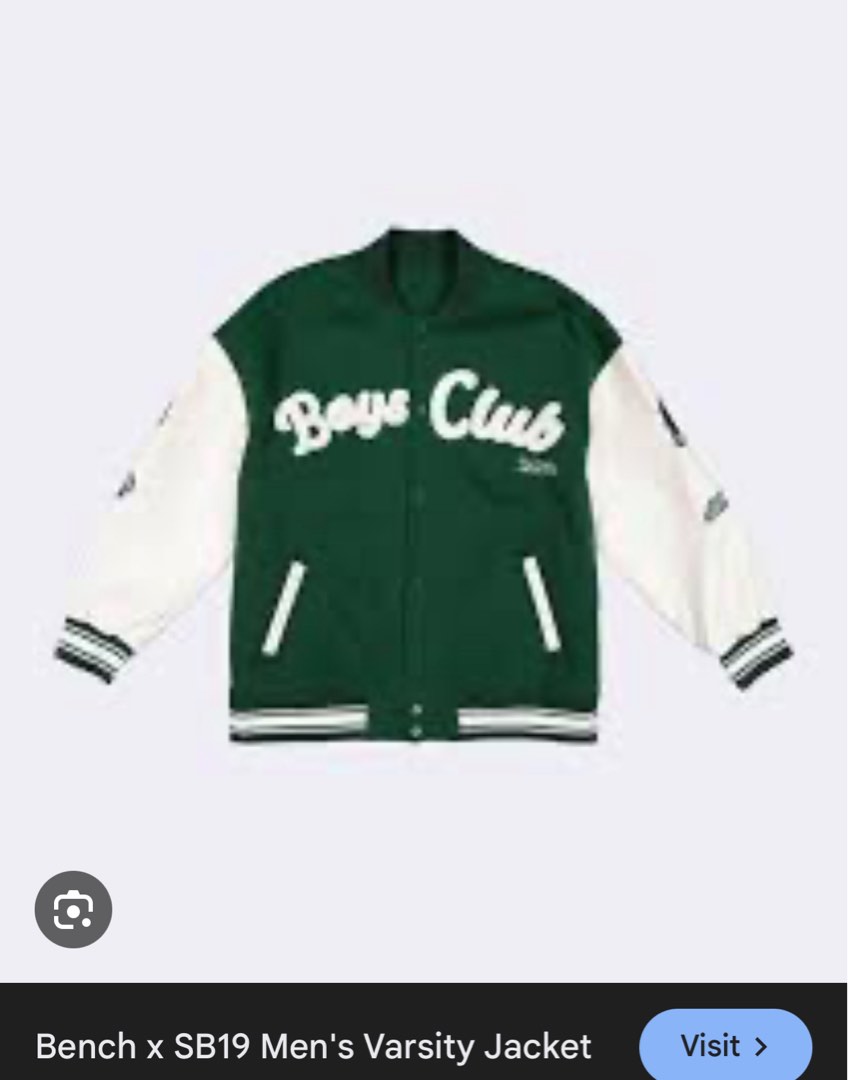 Bench x SB19 Men's Varsity Jacket, Men's Fashion, Coats, Jackets and ...