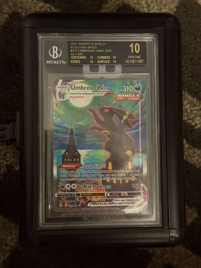 (SOLD) Bgs 10 Black label Umbreon vmax aa evolving skies pokemon cards ...