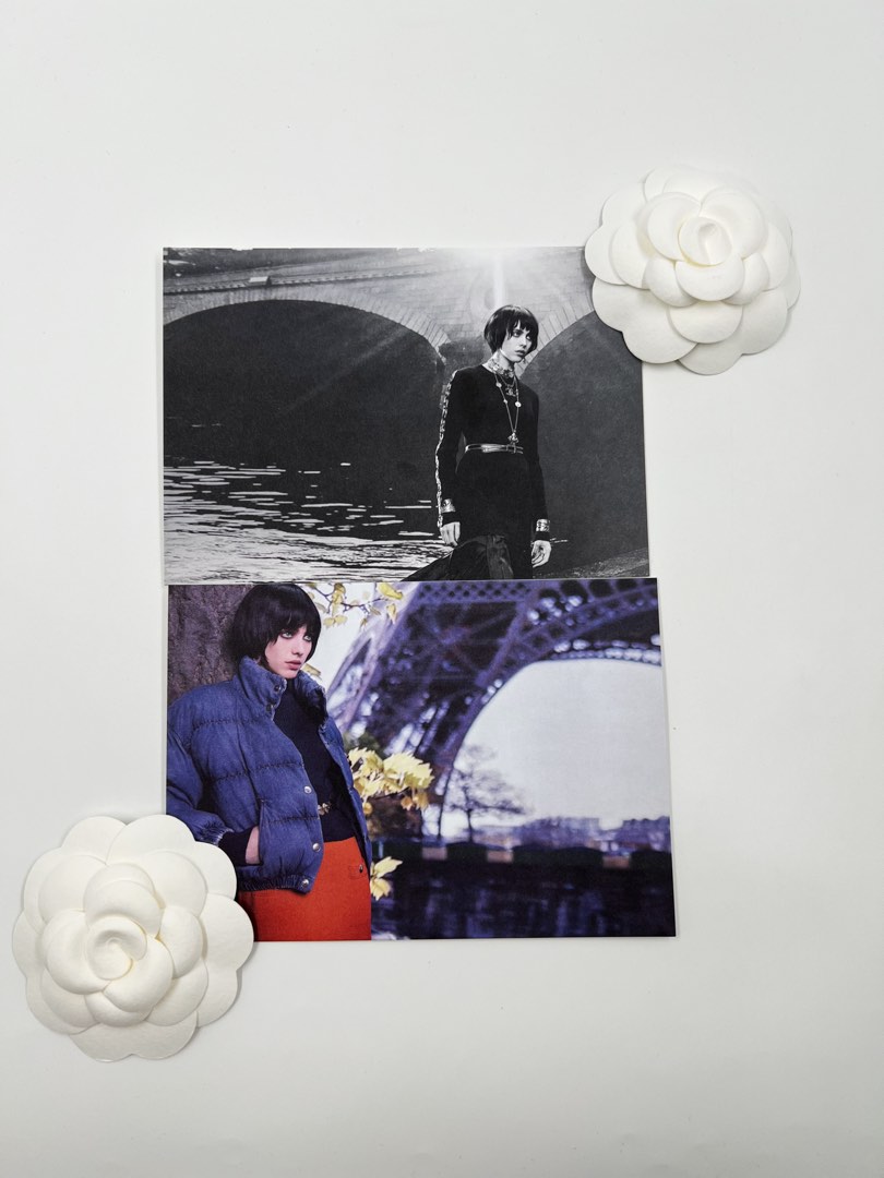 ⚜️Chanel postcards & camellia 2024-25, Luxury, Accessories on Carousell