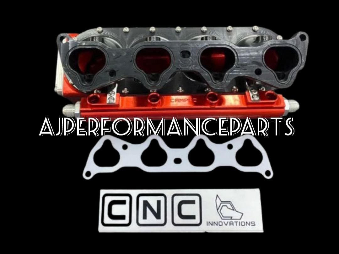 CNC INNOVATIONS BILLET INTAKE MANIFOLD SET ANODIZED RED PROTON CAMPRO ...