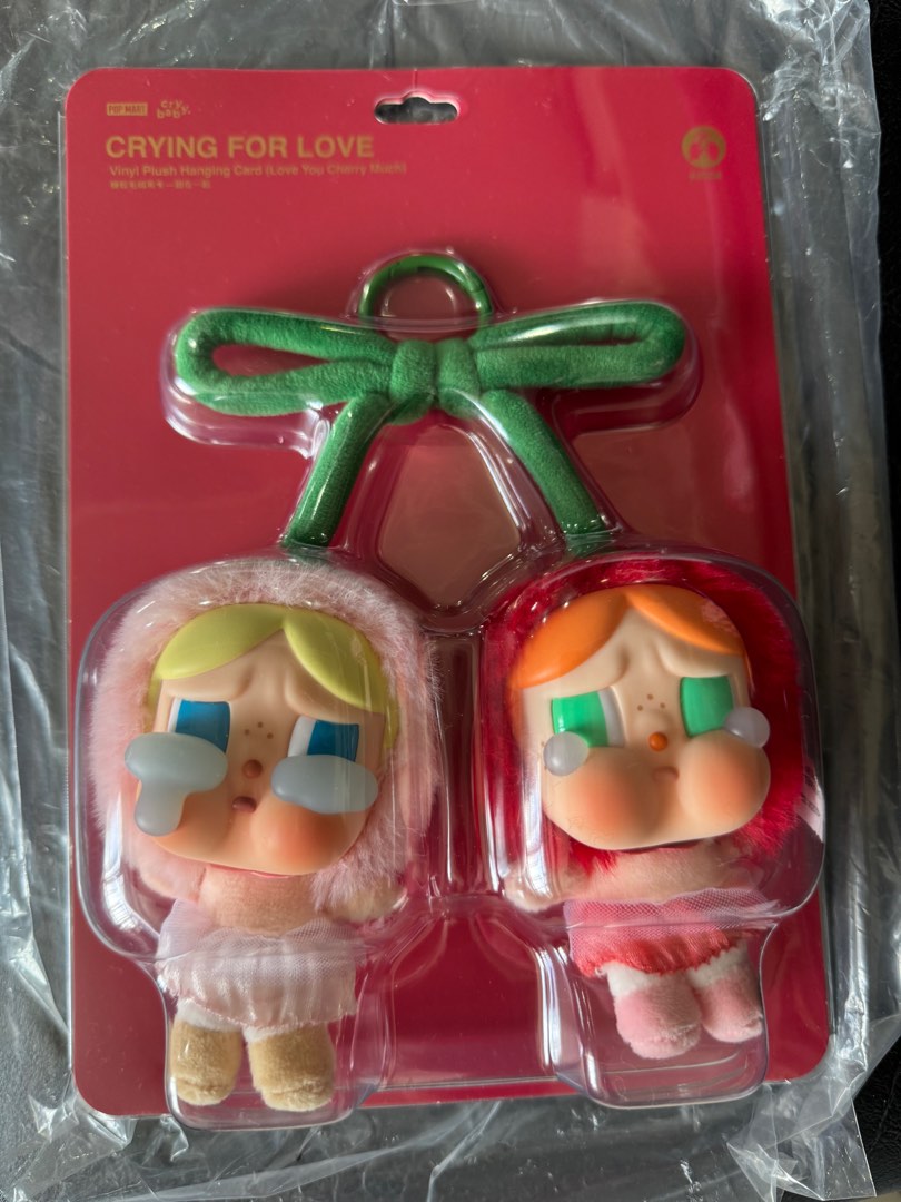 Crybaby Cherry, crying for love series-vinyl plush hanging card ...