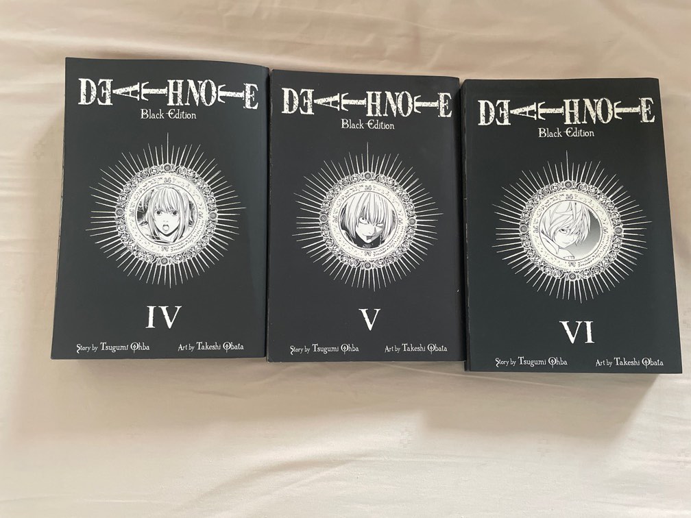 Death note black edition manga ( volume 4, 5 and 6 ), Hobbies & Toys ...