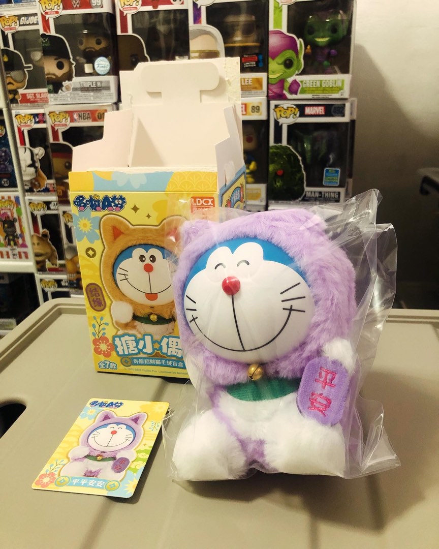 Doraemon Lucky Cat Plush Vol 1 Series Blind Box, Hobbies & Toys, Toys ...
