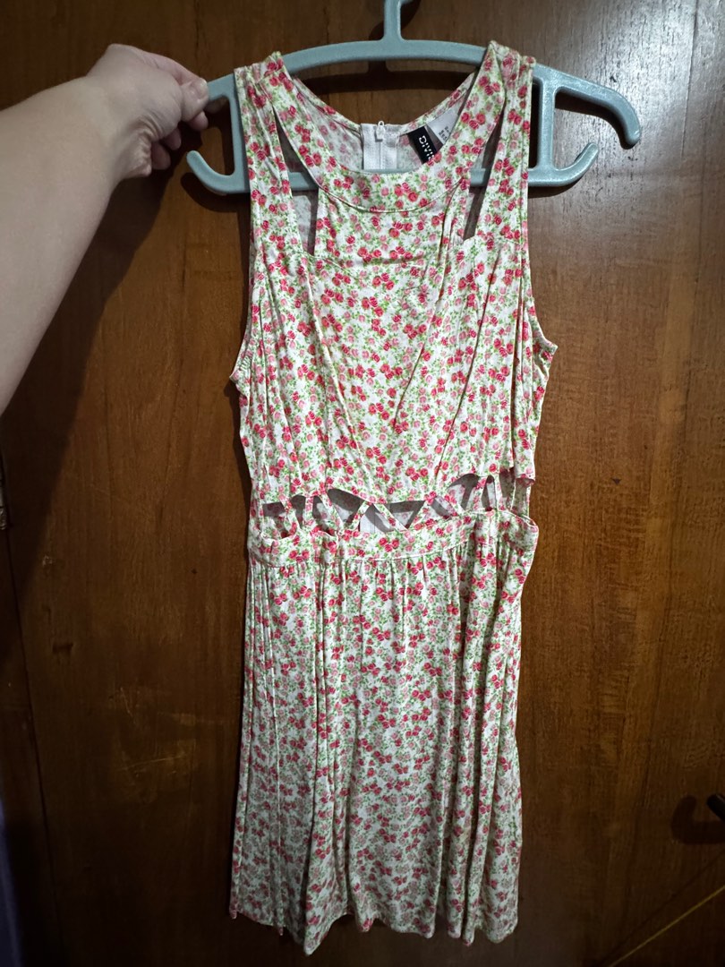 dress H&M / dress HnM divided / mini dress / dress floral, Fesyen ...