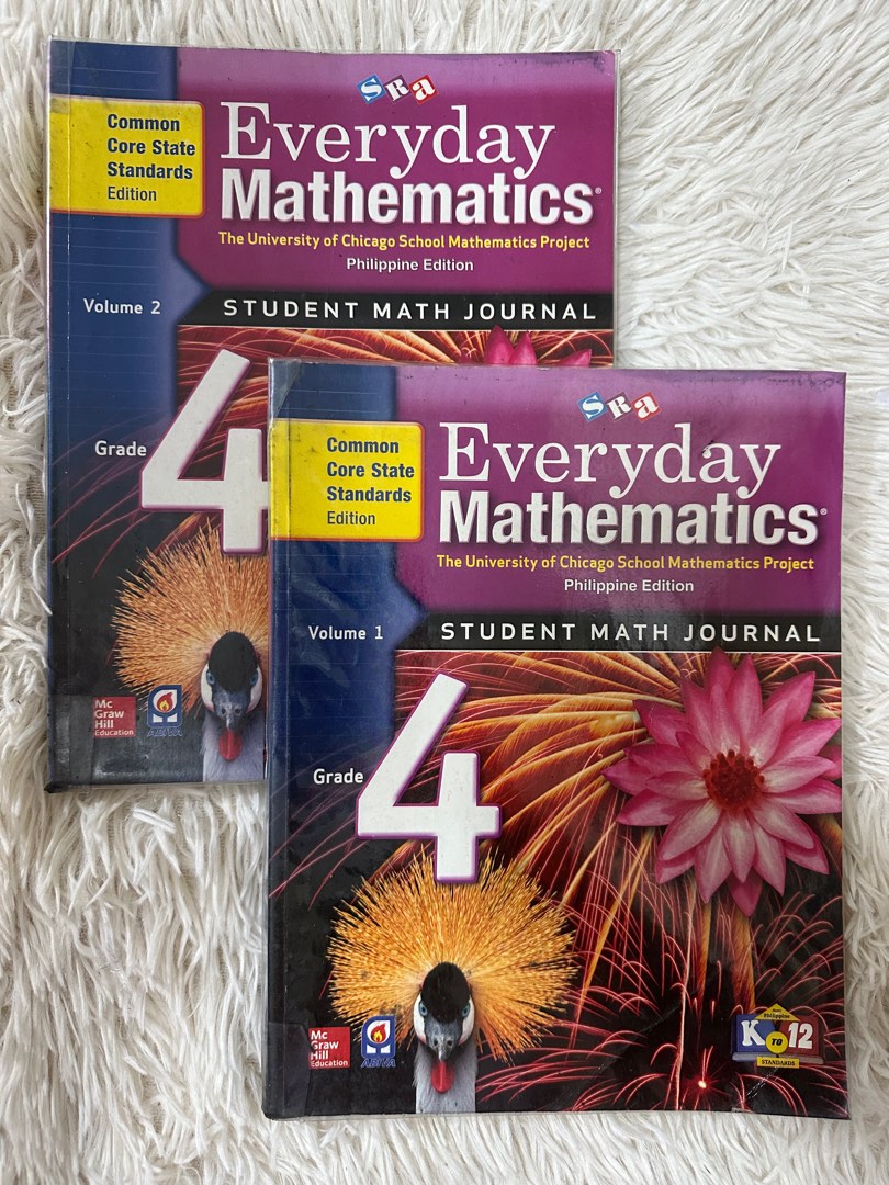 2books Everyday Mathematics grade4 2Books Student Math Journal, Hobbies ...