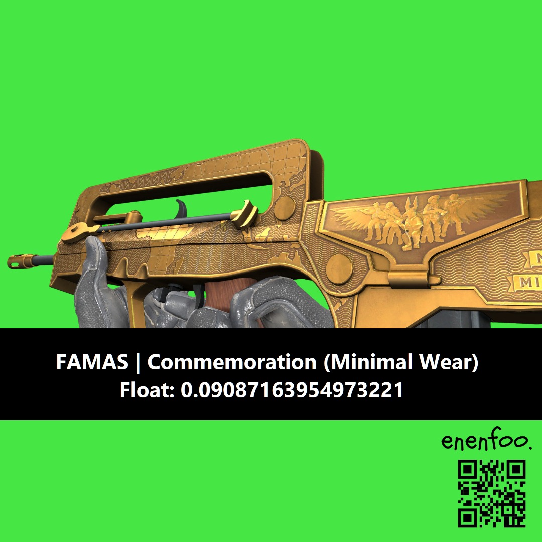 CS2 FAMAS COMMEMORATION MW MINIMAL WEAR CS2 SKINS KNIFE ITEMS CSGO ...