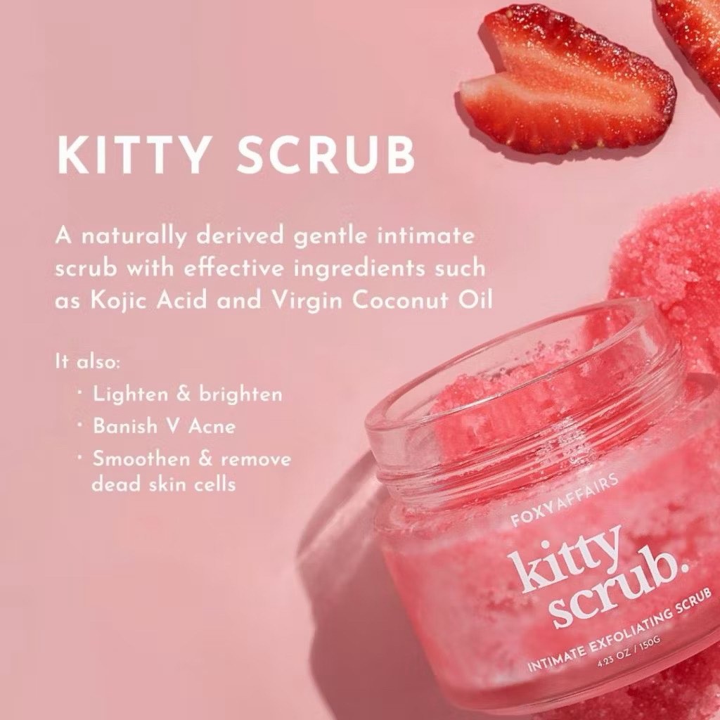 FOXY AFFAIR KITTY SCRUBS SANITARY HYGIENE SCRUB VEGAN, Beauty ...