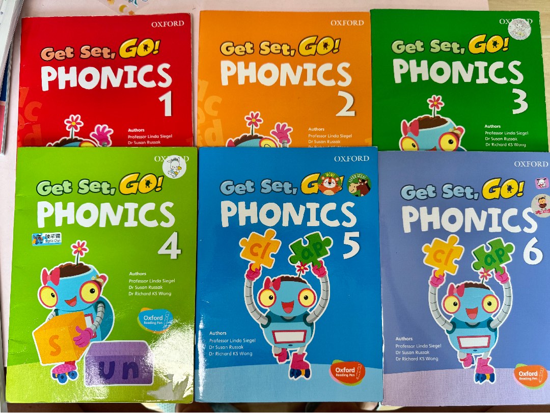 Get Set Phonics 1-6, 興趣及遊戲, 書本 & 文具, 兒童書籍 - Carousell