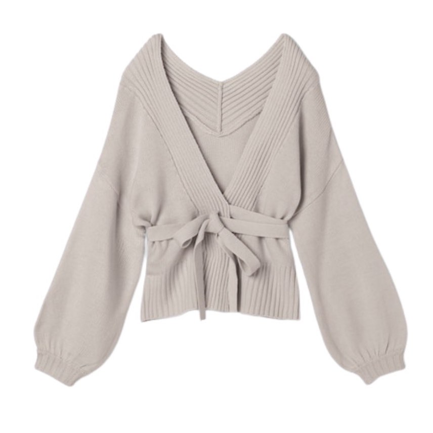 GRL Cardigan 3 Way Tali Balon Kimono Beige, Fesyen Wanita, Pakaian Wanita, Atasan di Carousell