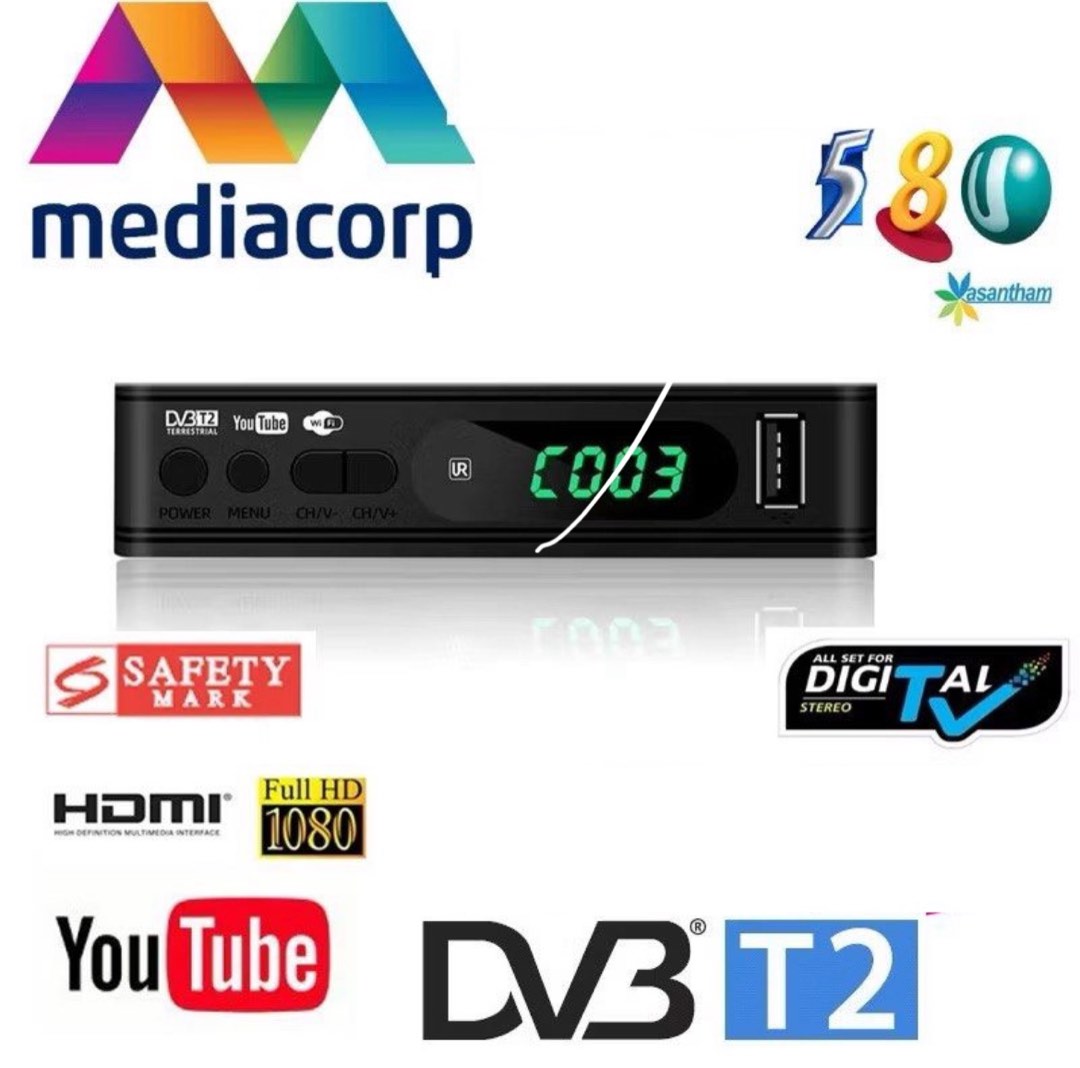HD Mediacorp Digital TV Box Receiver turner TVB T2, Computers & Tech ...