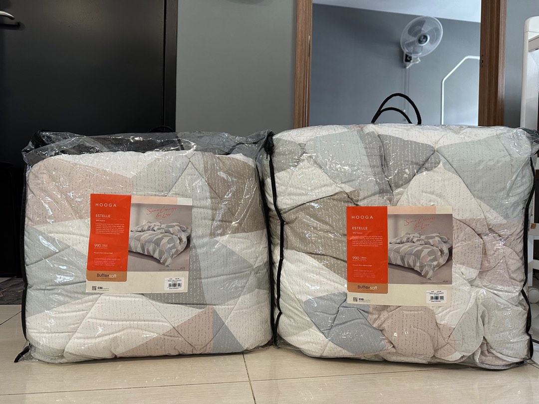 HOOGA Buttersoft Estelle Super Single Comforter Set, Furniture & Home ...