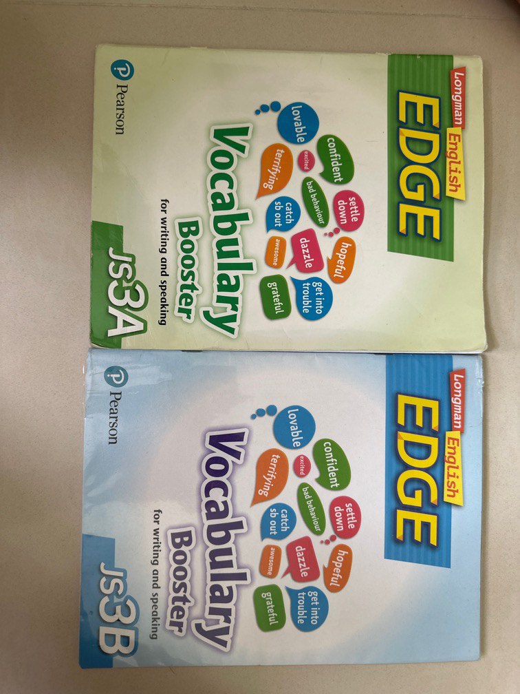 Longman English EDGE vocabulary booster JS3A/3B, 興趣及遊戲, 書本 & 文具, 教科書 ...