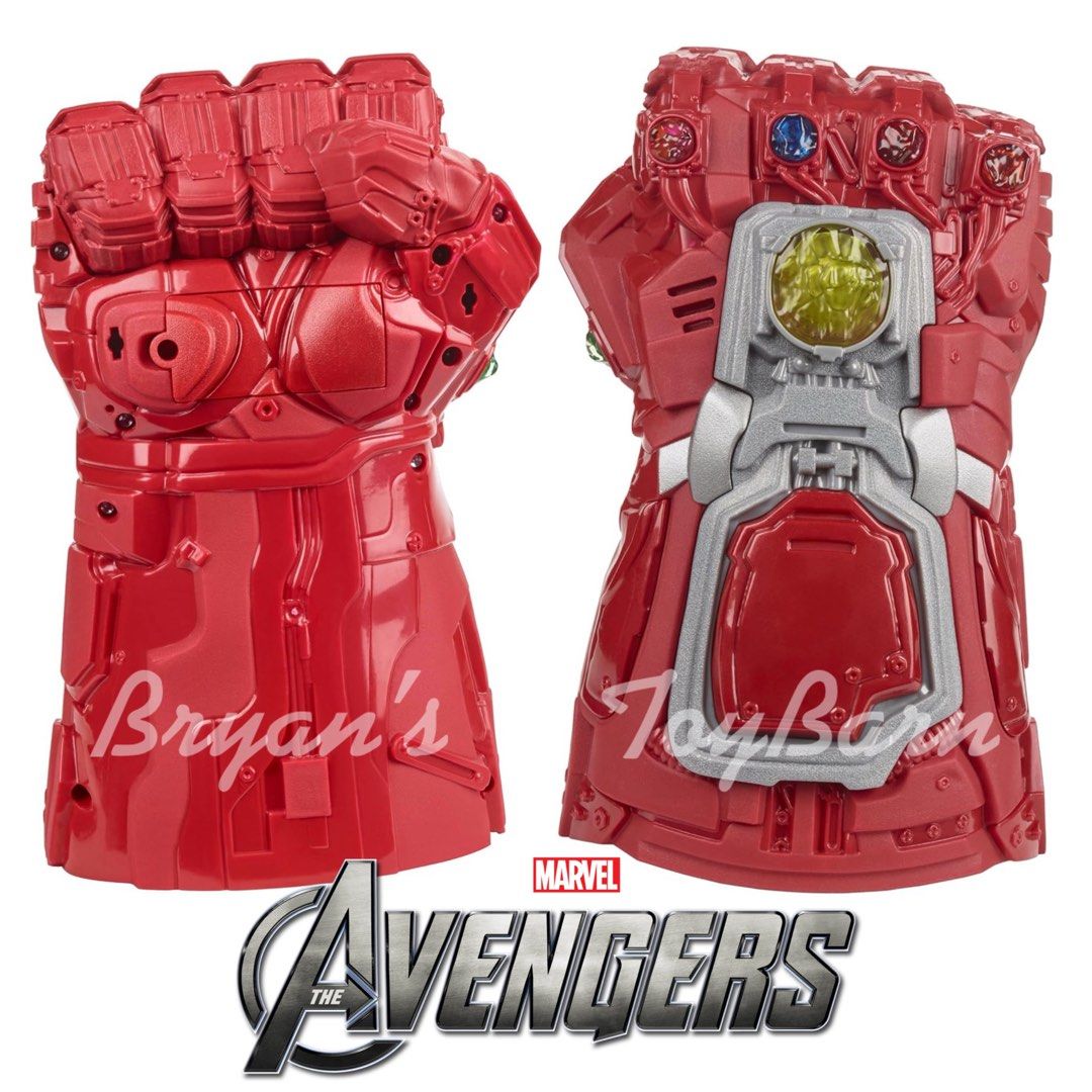 Marvel Avengers Endgame Red Infinity Gauntlet with Electronic Lights ...