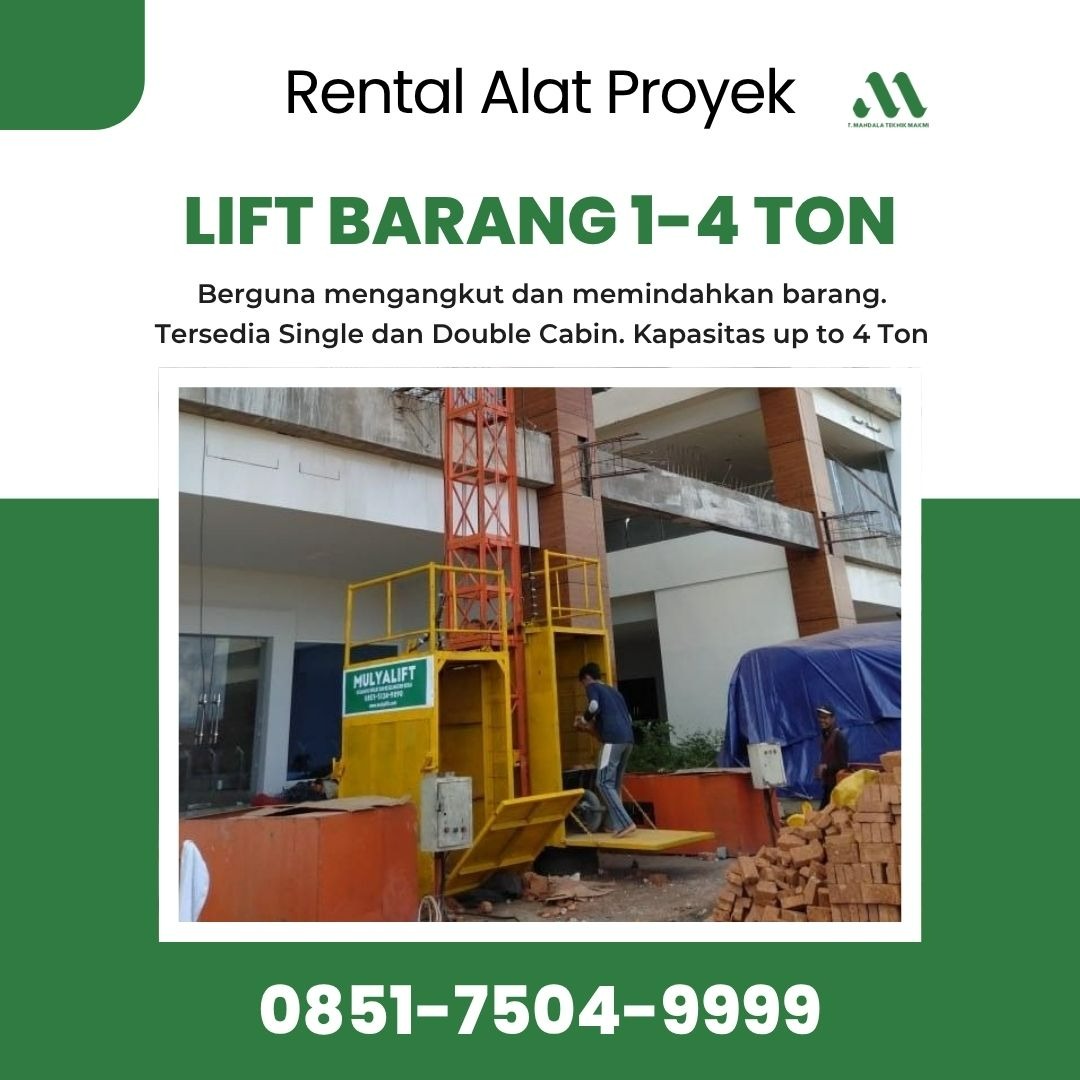 Mau cari alat angkut material? Kami ada Lift Passenger, Lift Material ...