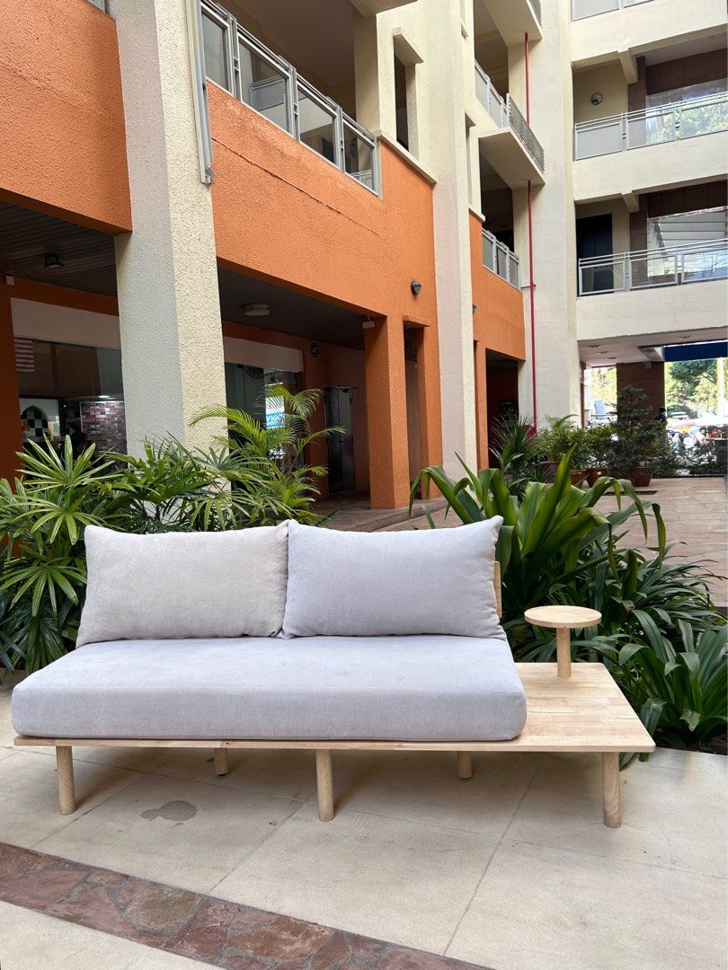MUJI style NATURAL SIGNATURE Lover sofa, Furniture & Home Living ...