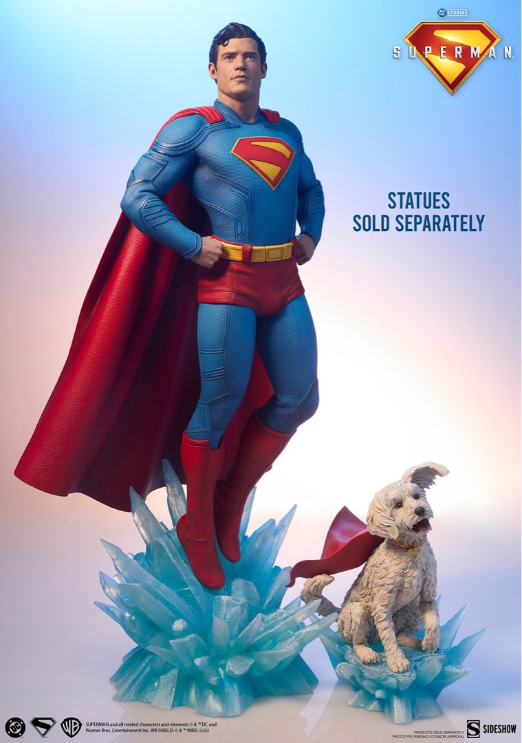 New PreOrder! Sideshow Superman + Krypto Premium Format 1:4 Scale Statue. Bundle Set. XM Studio ...