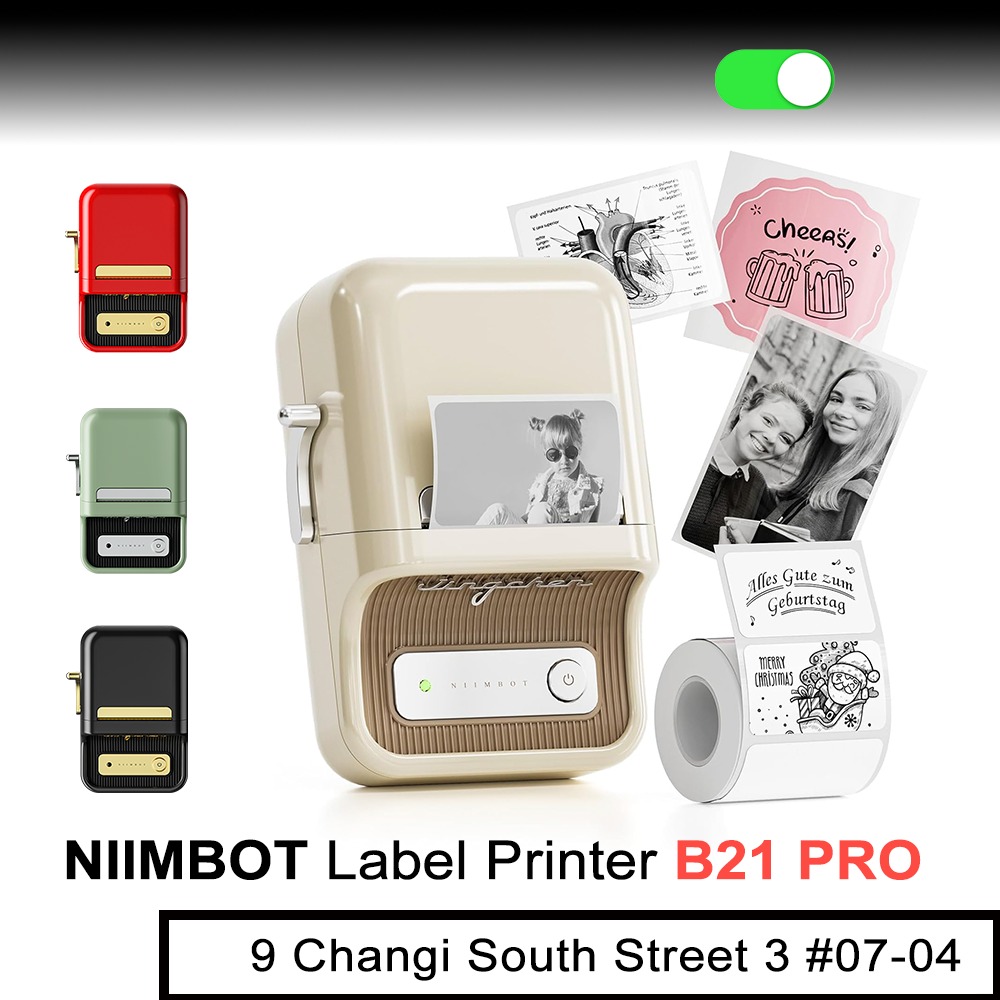 NIIMBOT Label Printer B21 PRO 2025 New Wireless Bluetooth Portable ...