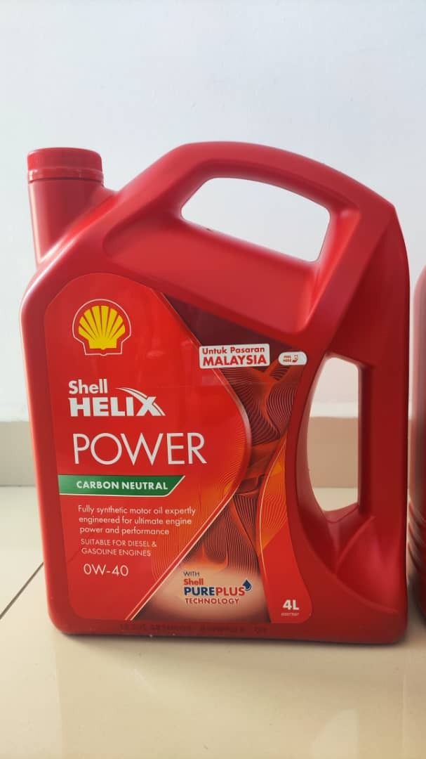 Shell Helix Power 0W40 4 liters, Auto Accessories on Carousell