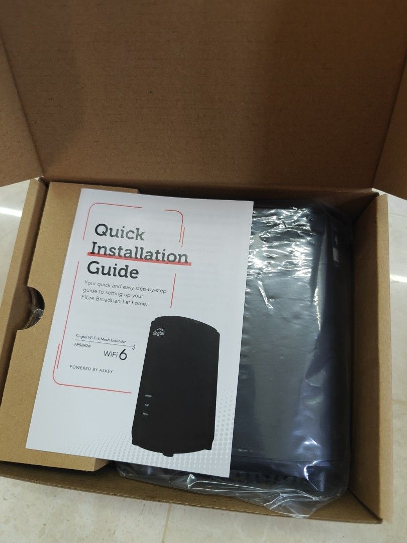 Singtel Wi-Fi 6 Mesh Extender - AP5690W, Computers & Tech, Parts ...