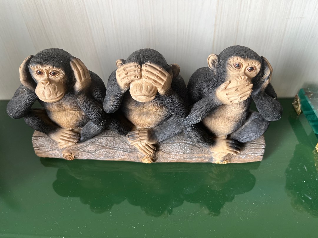 Three Wise Monkeys, Furniture & Home Living, Home Decor Accessories ...