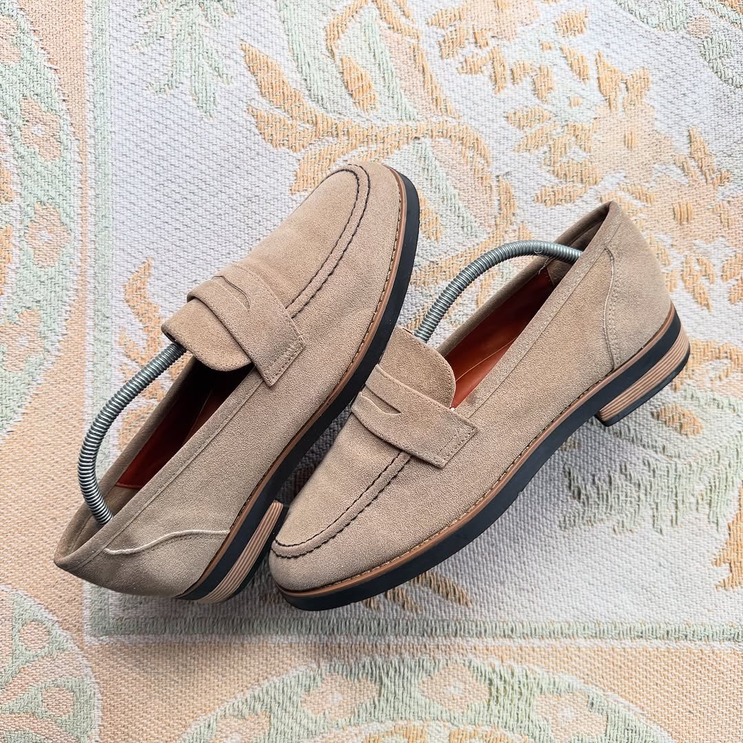 TISTORY KOREA PENNY LOAFERS SUEDE, Men's Fashion, Footwear, Casual Shoes on Carousell