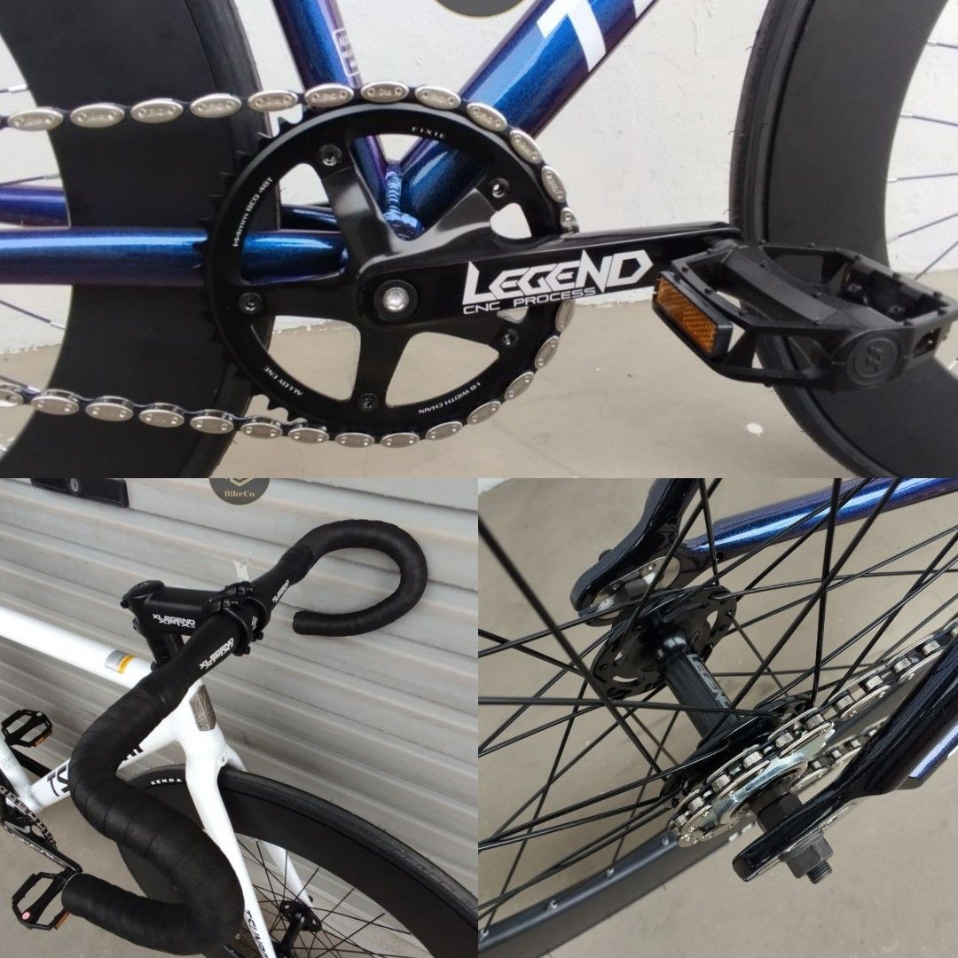 🔥TSUNAMI SNM-100 X LEGEND 90MM Wheelset Fixie Bike | SNM100 Fixed Gear ...