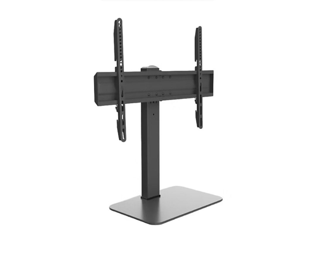 TV tabletop stand swivelling height angle adjustable with hlass base ...