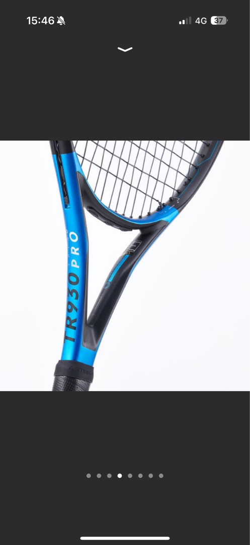 Upgraded - Artengo TR930 Spin Pro Tennis Racket - Blue, Strings ...